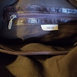 Prune | Bags | Prune Brown Croc Print Handbag | Poshmark